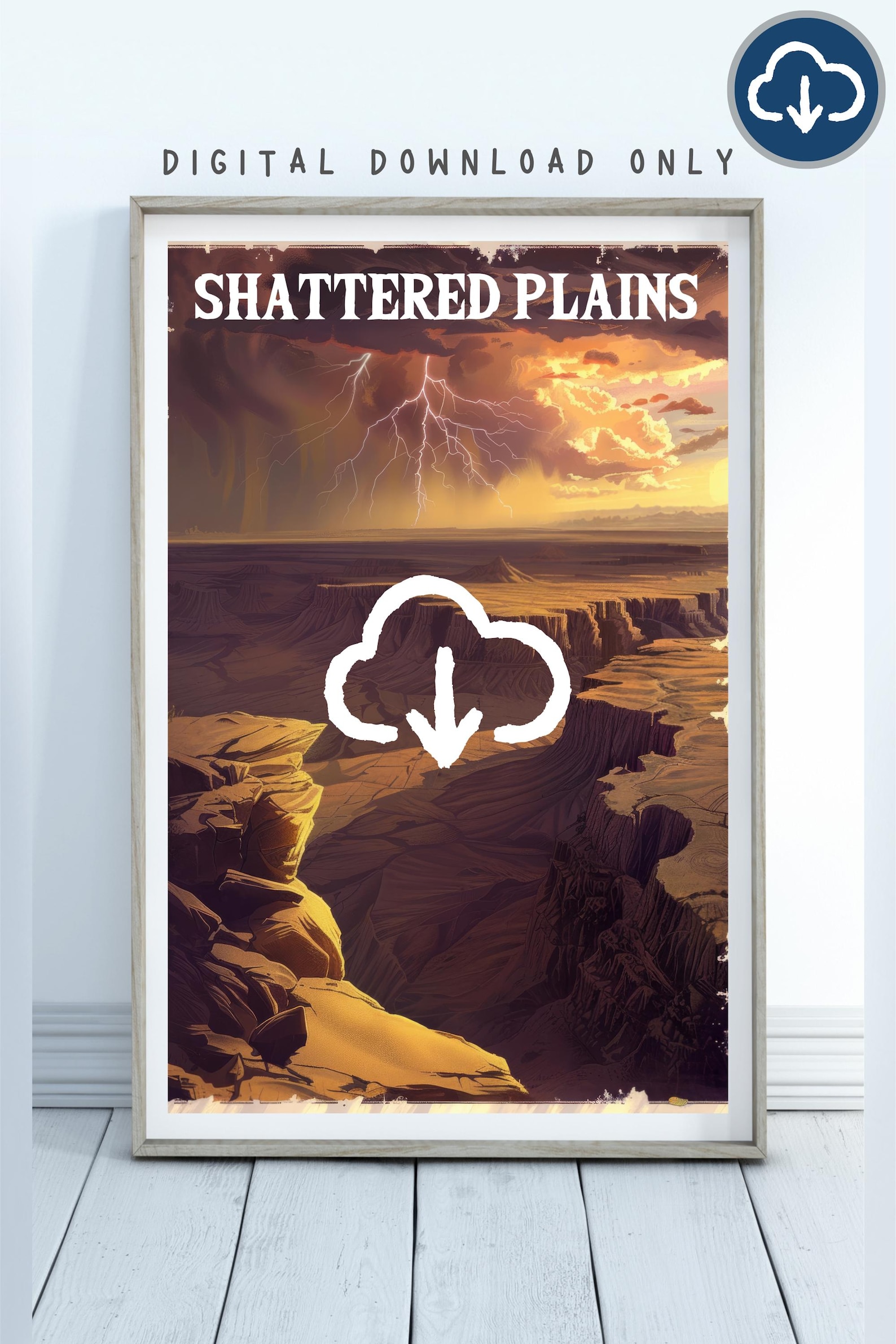 Shattered Plains Poster, Brandon Sanderson's Stormlight Archive ...