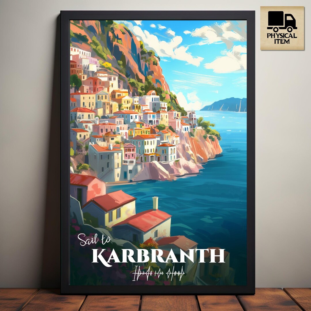 Sail to Karbranth Travel Poster, City of Bells, Fantasy Fanart, Roshar ...