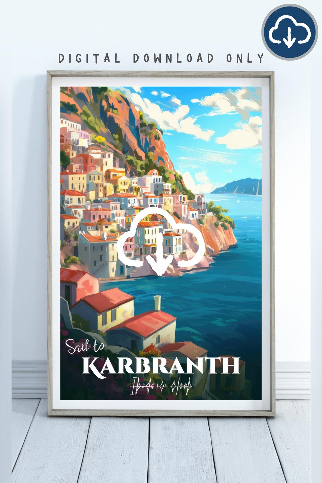 Sail to Karbranth Travel Poster, City of Bells, Fantasy Fanart, Roshar ...