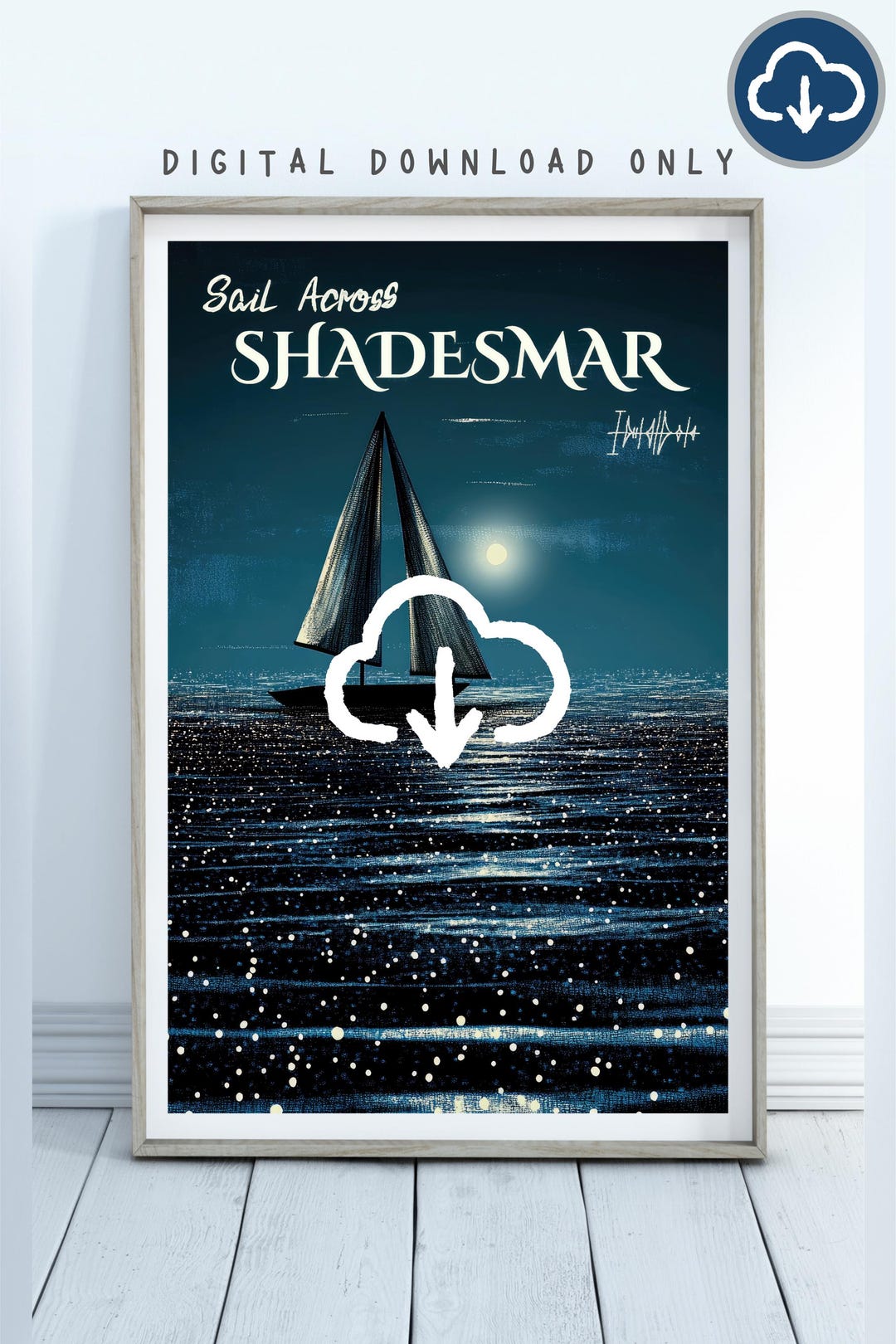 Sail Across Shadesmar, Fantasy Travel Poster, Brandon Sanderson's ...