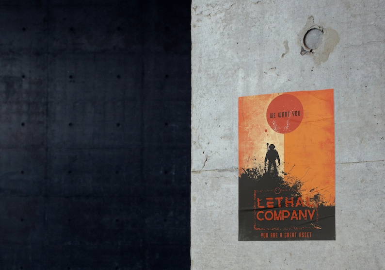 Lethal Company Job Poster, Gaming Gift, Game Wall Art, Poster Art Print ...