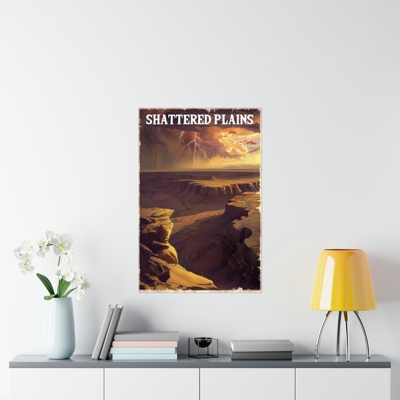 Shattered Plains Poster, Brandon Sanderson's Stormlight Archive ...
