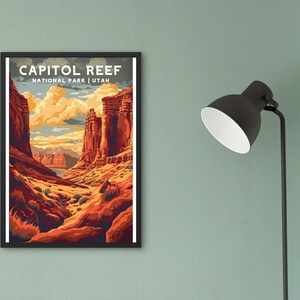 Capitol Reef National Park, Utah National Park Posters, Camping and ...