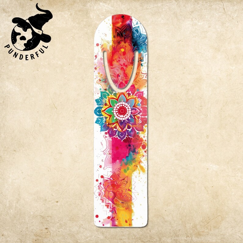 Watercolor Rangoli Pattern Bookmark Collection: Indian Art for Reading ...