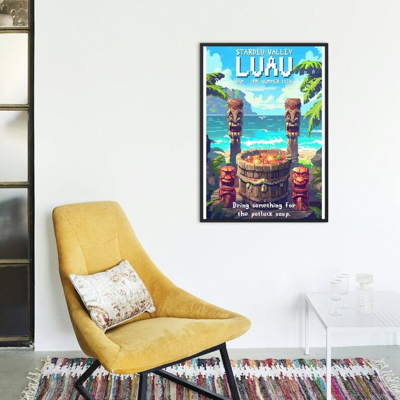 Stardew Valley Luau, Summer Stardew Valley Event Poster, Stardew Valley ...