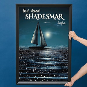 Sail Across Shadesmar, Fantasy Travel Poster, Brandon Sanderson's ...