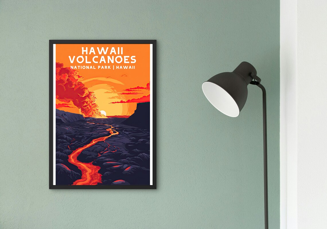 Hawaii Volcanoes National Park, Hawaii National Park Posters, Camping ...
