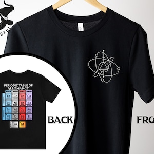 Periodic Table of Allomancy Double Sided T Shirt, Periodic Table of ...