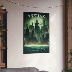 Arkham (call of Cthulhu) Travel Poster, Physical Poster, HP Lovecraft ...