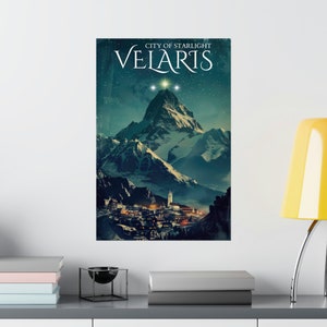 Velaris City of Starlight Poster, Fan Art, ACOTAR Series by Sarah J ...