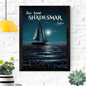 Sail Across Shadesmar, Fantasy Travel Poster, Brandon Sanderson's ...
