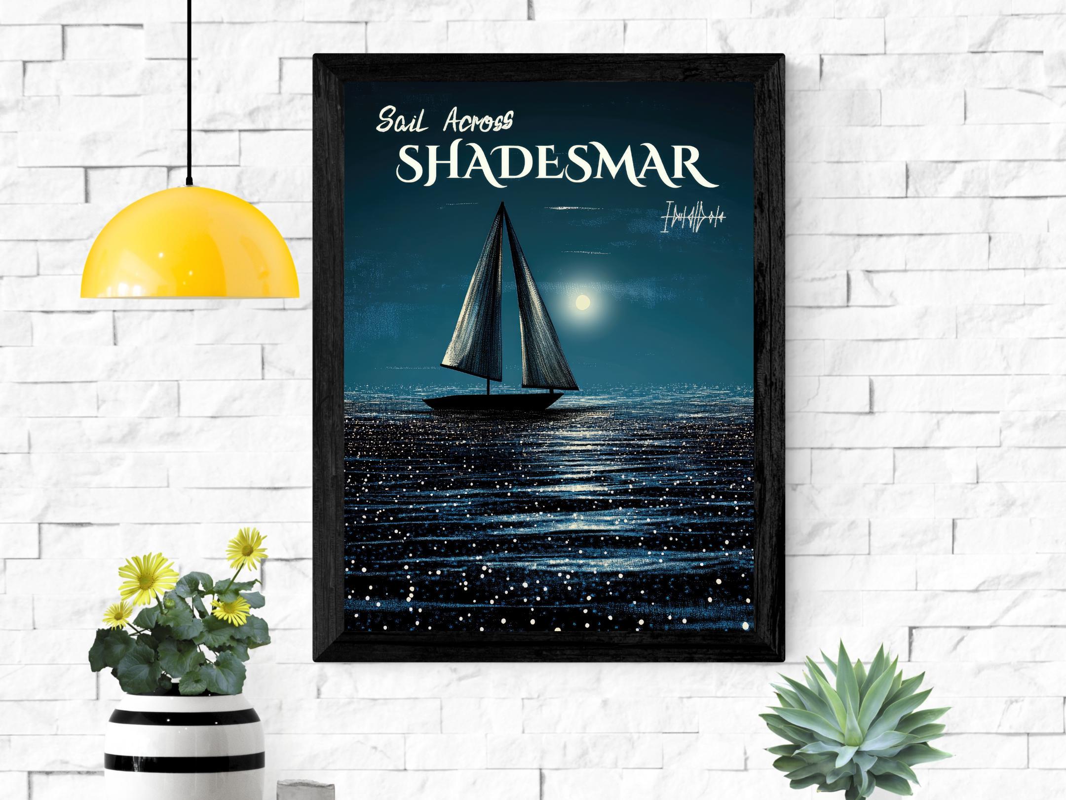 Sail Across Shadesmar, Fantasy Travel Poster, Brandon Sanderson's ...