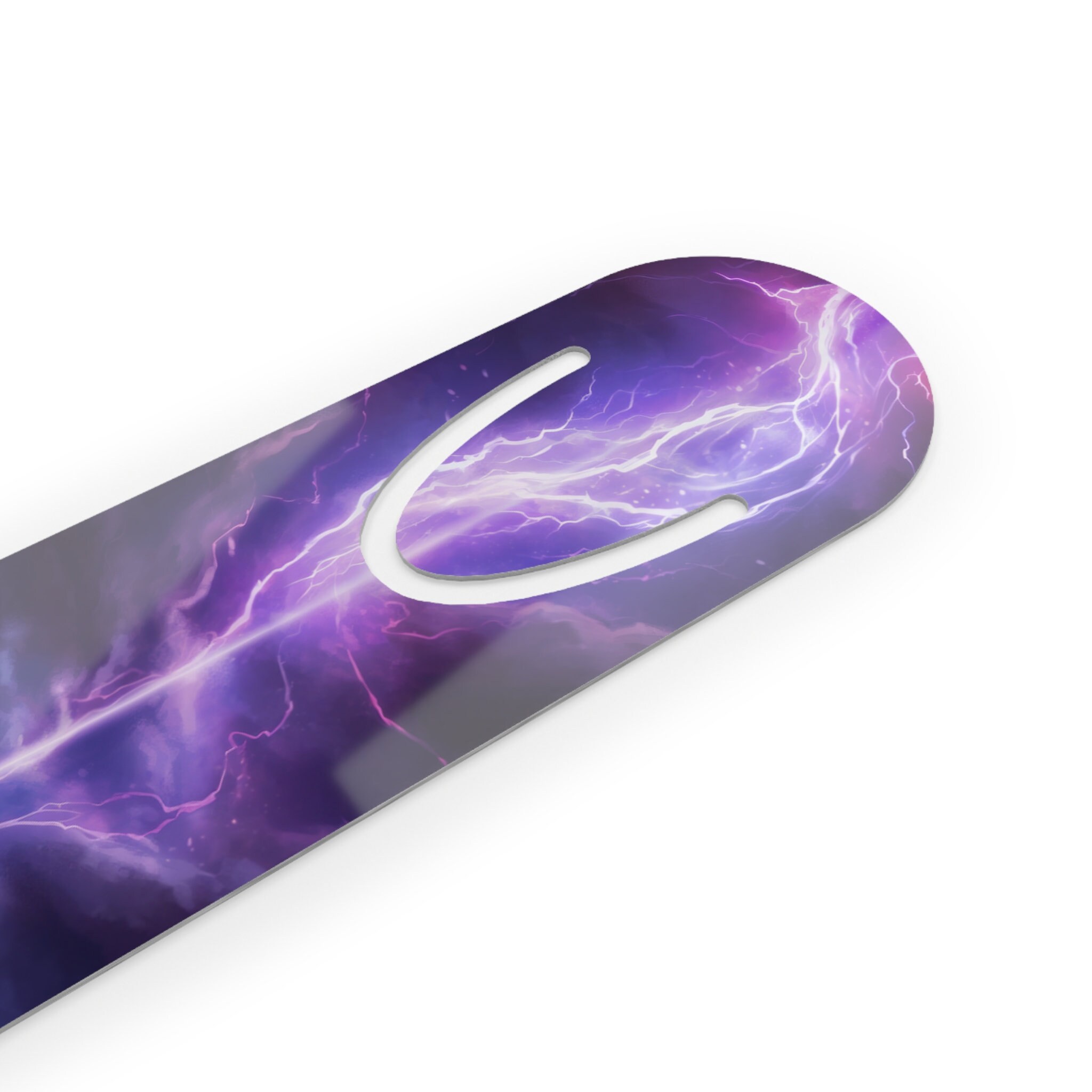 Violet Lightning Strike Bookmark, Metal Aluminum Bookmark, Dragon, Fourth Wing Bookmark, Violet ...