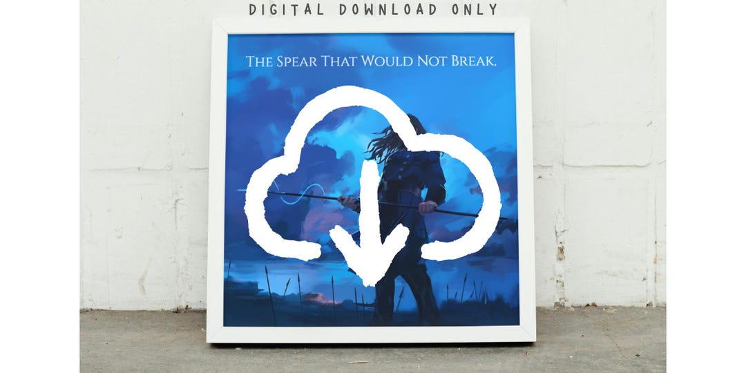 The Unbreakable Spear Inspirational Wall Art, Horizontal Decor Print ...