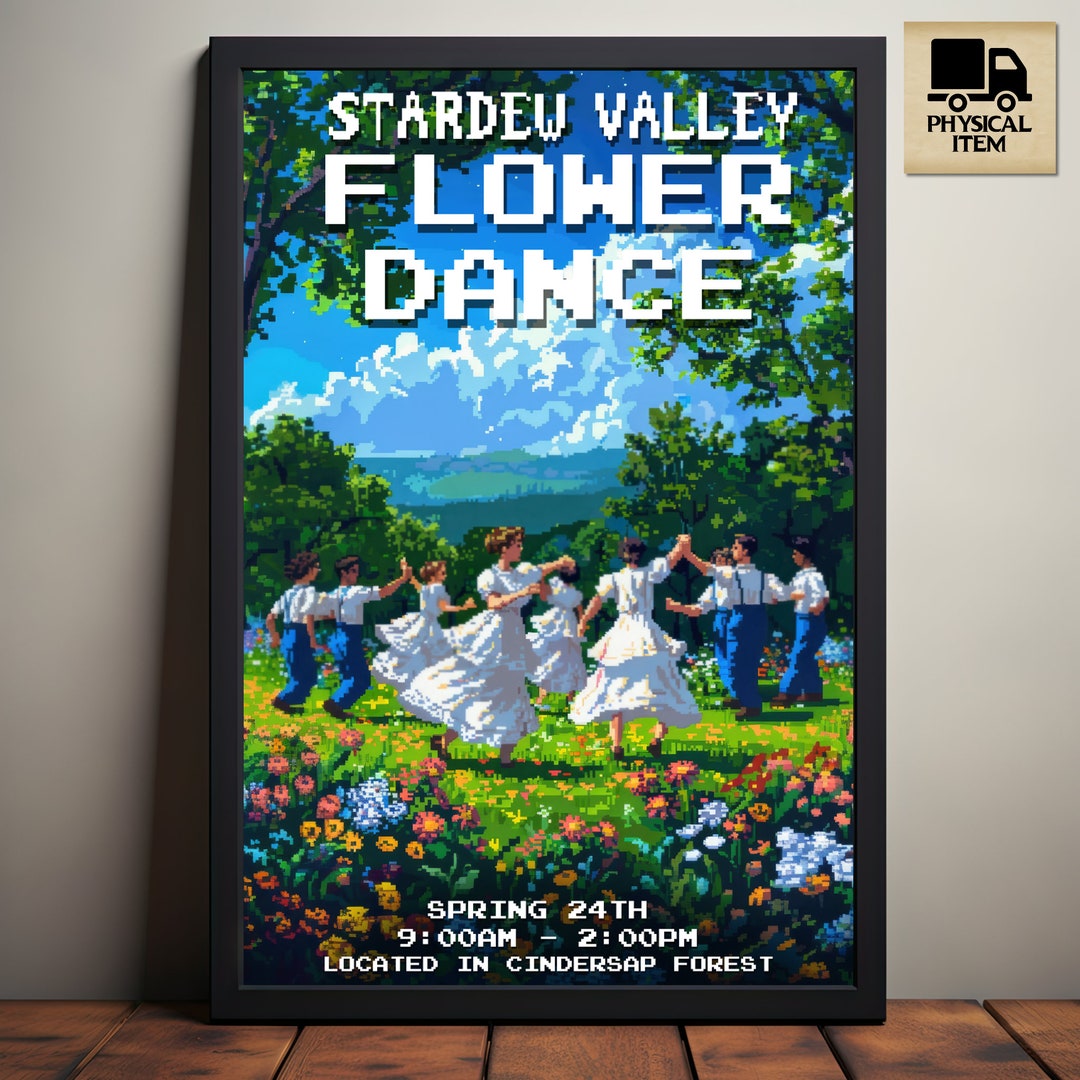 Stardew Valley Flower Dance, Stardew Valley Event Poster, Stardew ...