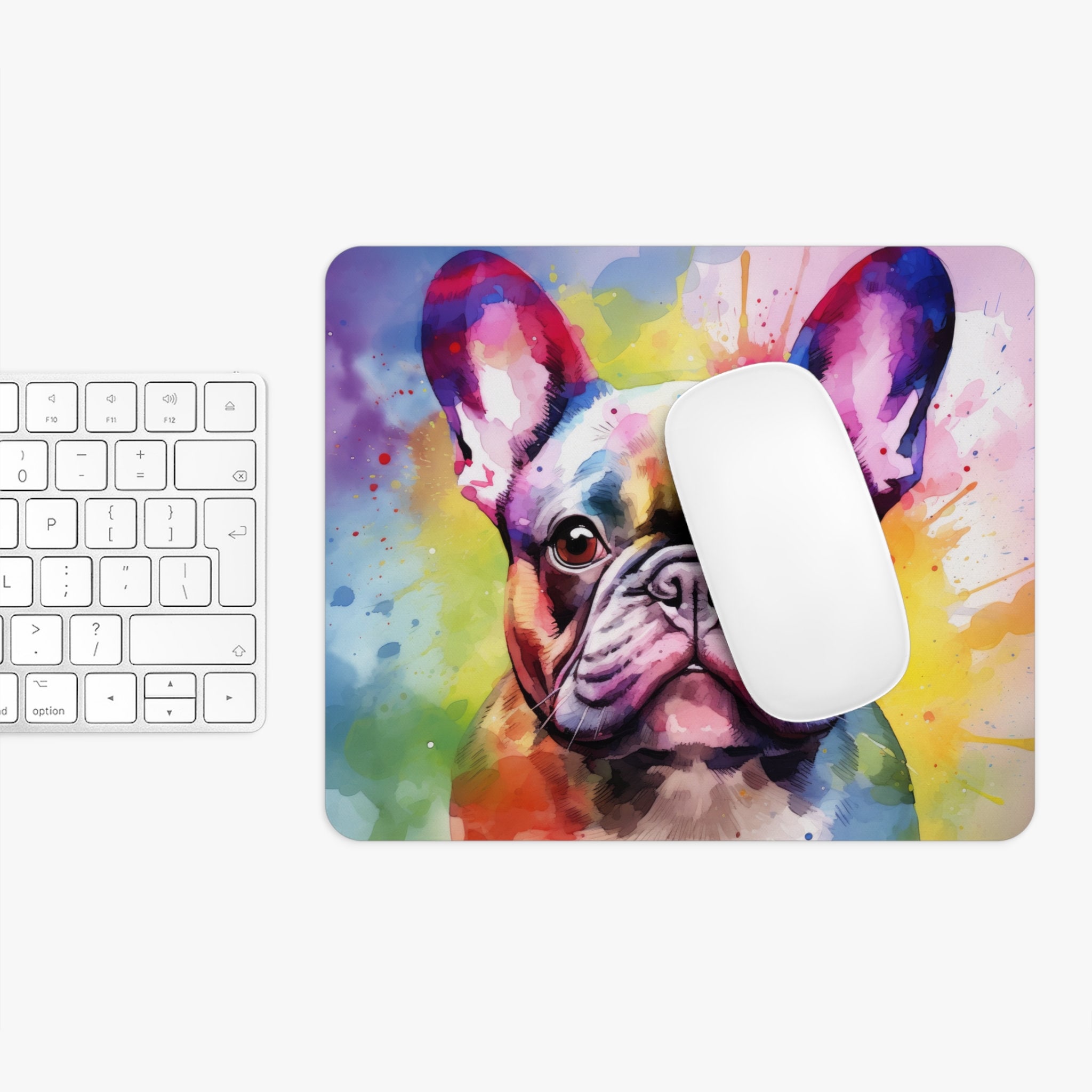French Bulldog Mousepad Watercolor Dog Mousepad Pet Lovers - Etsy