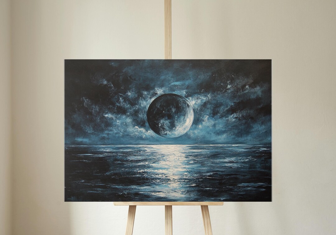 The Midnight Sea, Canvas Print Inspired by Tress, Cosmere Wall Art ...