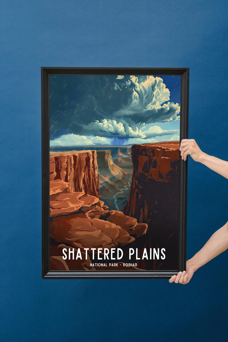 Shattered Plains National Park Poster, Matte Vertical Posters, Wall Art ...