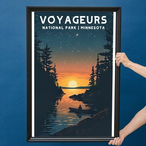 Voyageurs National Park, Minnesota National Park Poster, Camping and ...