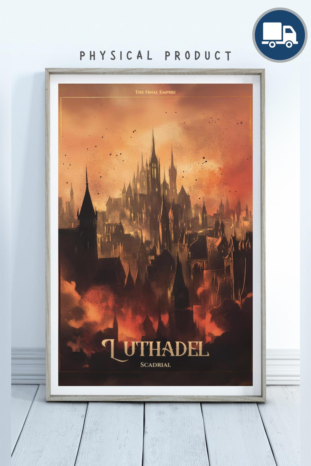 Luthadel Victorian City Landscape Wall Art Print, the Final Empire ...
