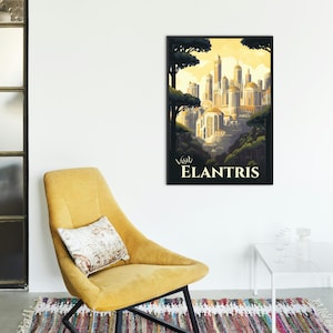 Elantris Travel Poster - City of Elantris, Arelon Opelon Sel, Cosmere ...
