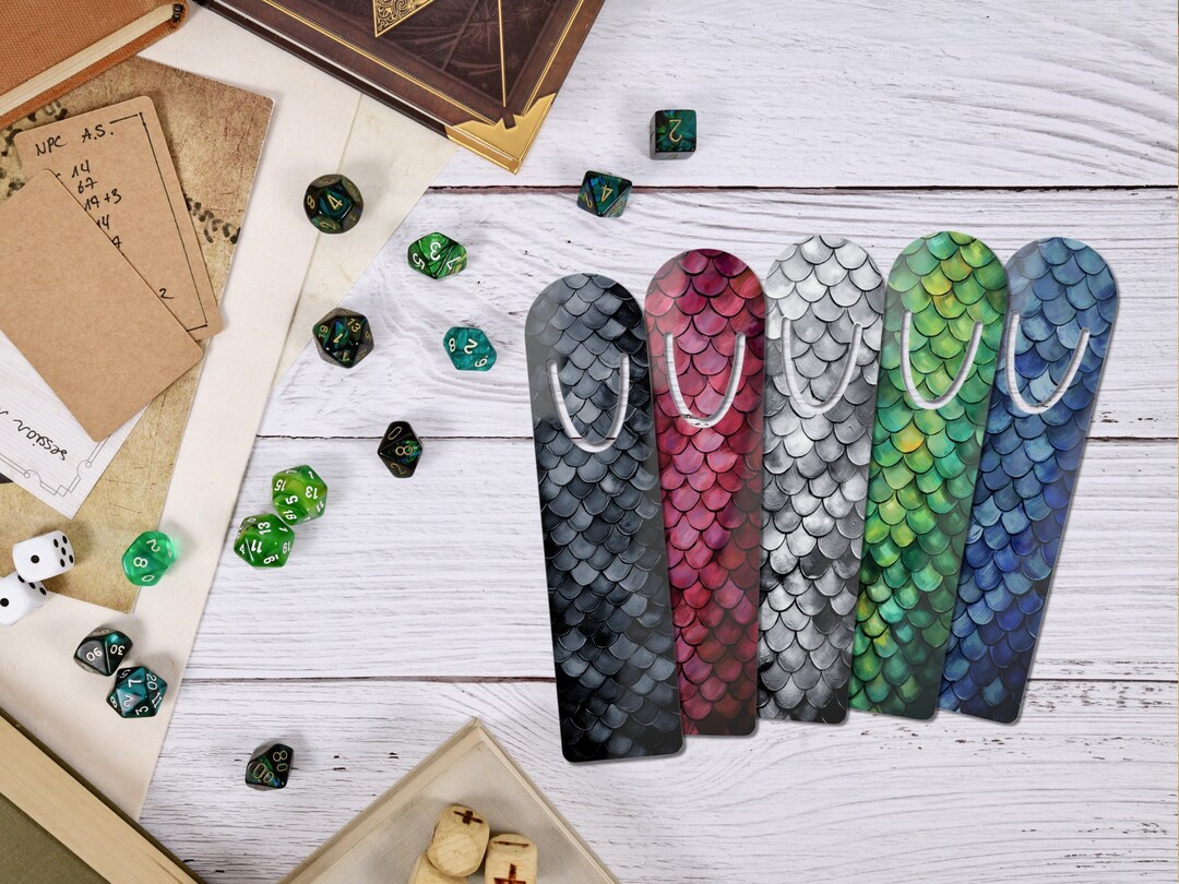 Dragon Scale Bookmark Collection, Tribute to Chromatic Dragons ...