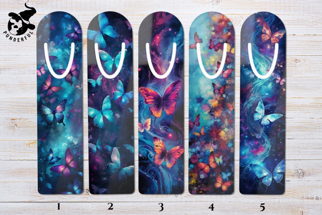 Butterfly Nebula Metal Bookmark Set - Fly Into Cosmic Adventures With ...