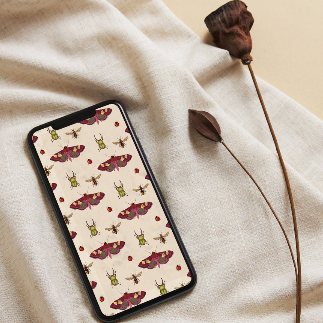 Insect Phone Wallpaper Aesthetic Phone Background to - Etsy