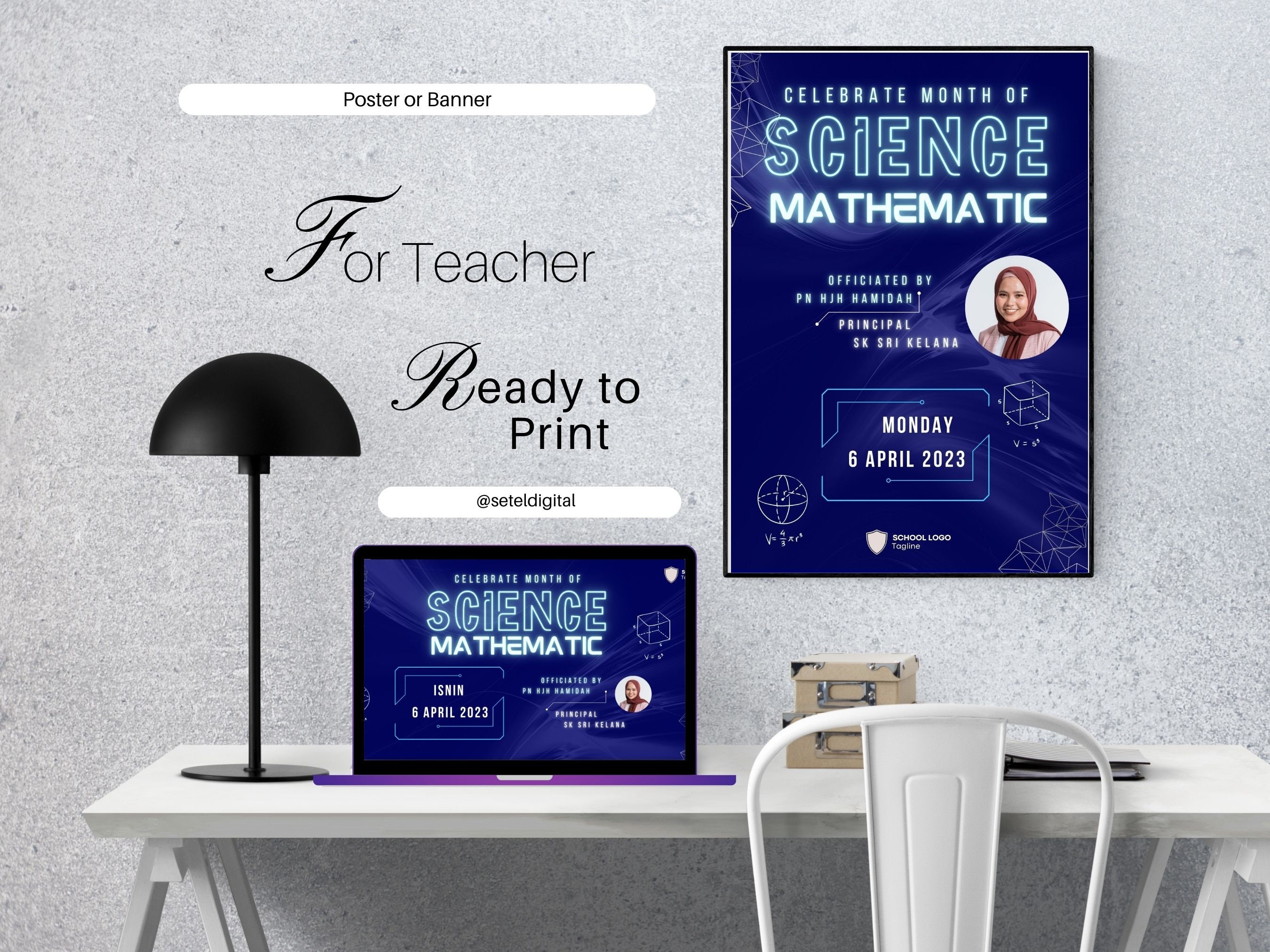 School Programme Canva Template, Poster and Banner Design, Best for ...