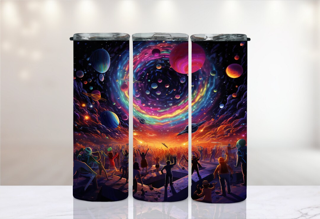 Outer Space 20 Oz Skinny Tumbler Wrap, PNG Sublimation Design, Instant ...