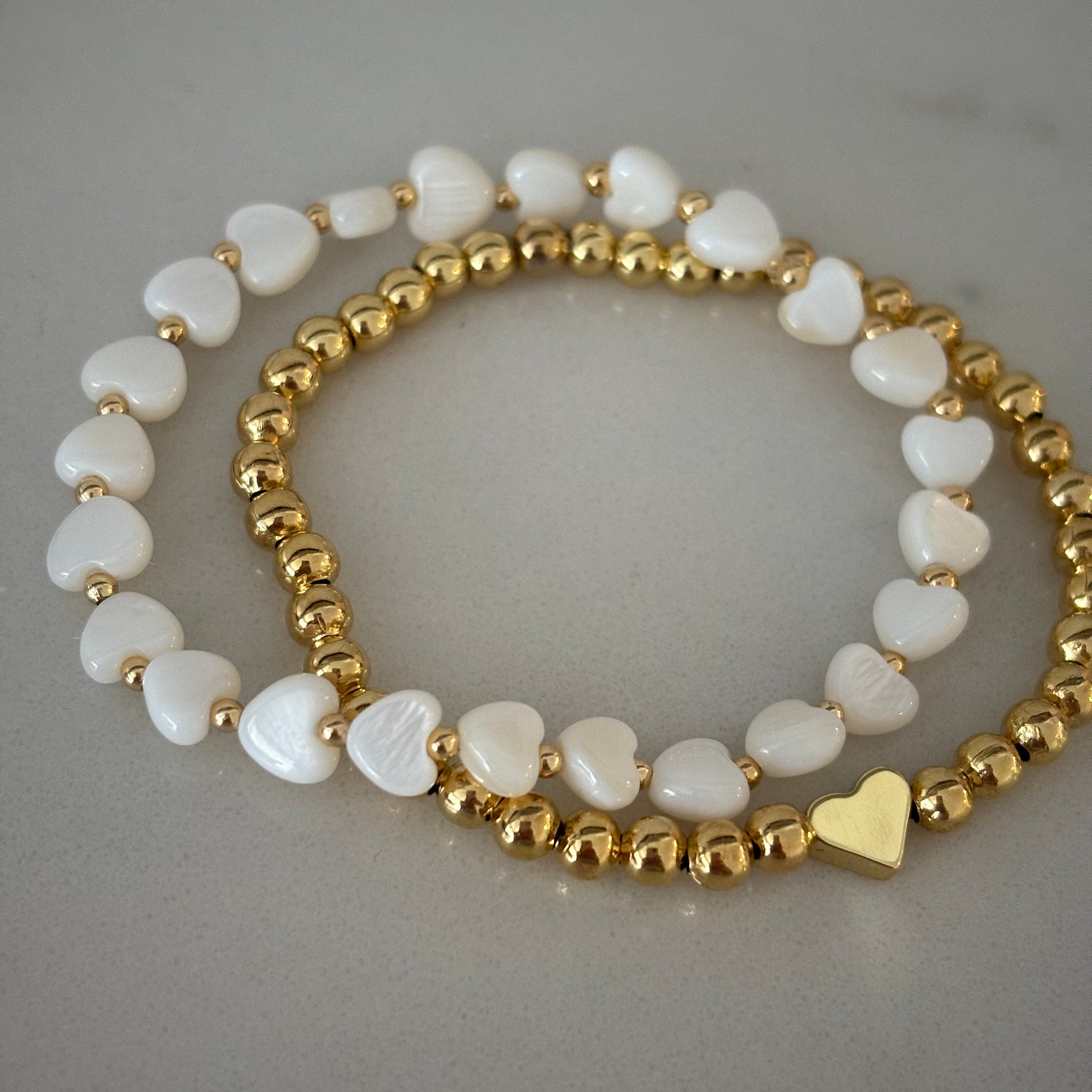 Shell Heart Bracelet - Etsy