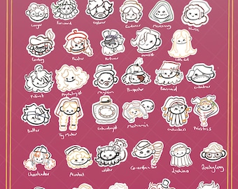 Identity V IDV Official Art Stickers - Etsy