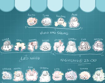 Project Sekai (vocaloid) - Waterproof Vinyl Stickers - PJSK - Etsy