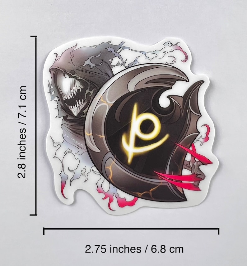 FFXIV Reaper Waterproof Vinyl Sticker | Final Fantasy 14 RPR Job Stone ...