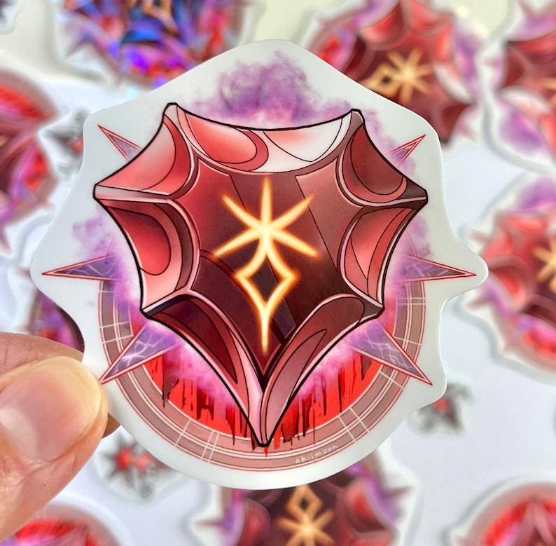 FFXIV Dark Knight Waterproof Vinyl Sticker | Final Fantasy 14 DRK Job ...