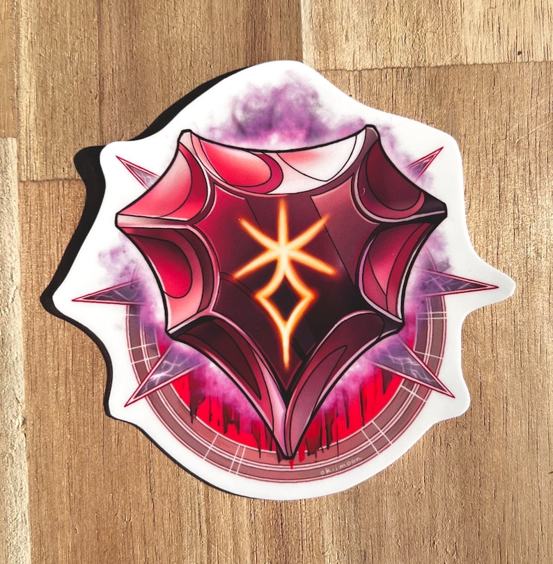 FFXIV Dark Knight Waterproof Vinyl Sticker | Final Fantasy 14 DRK Job ...