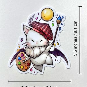 FFXIV Picto-moogle Waterproof Vinyl Sticker | Final Fantasy 14 ...