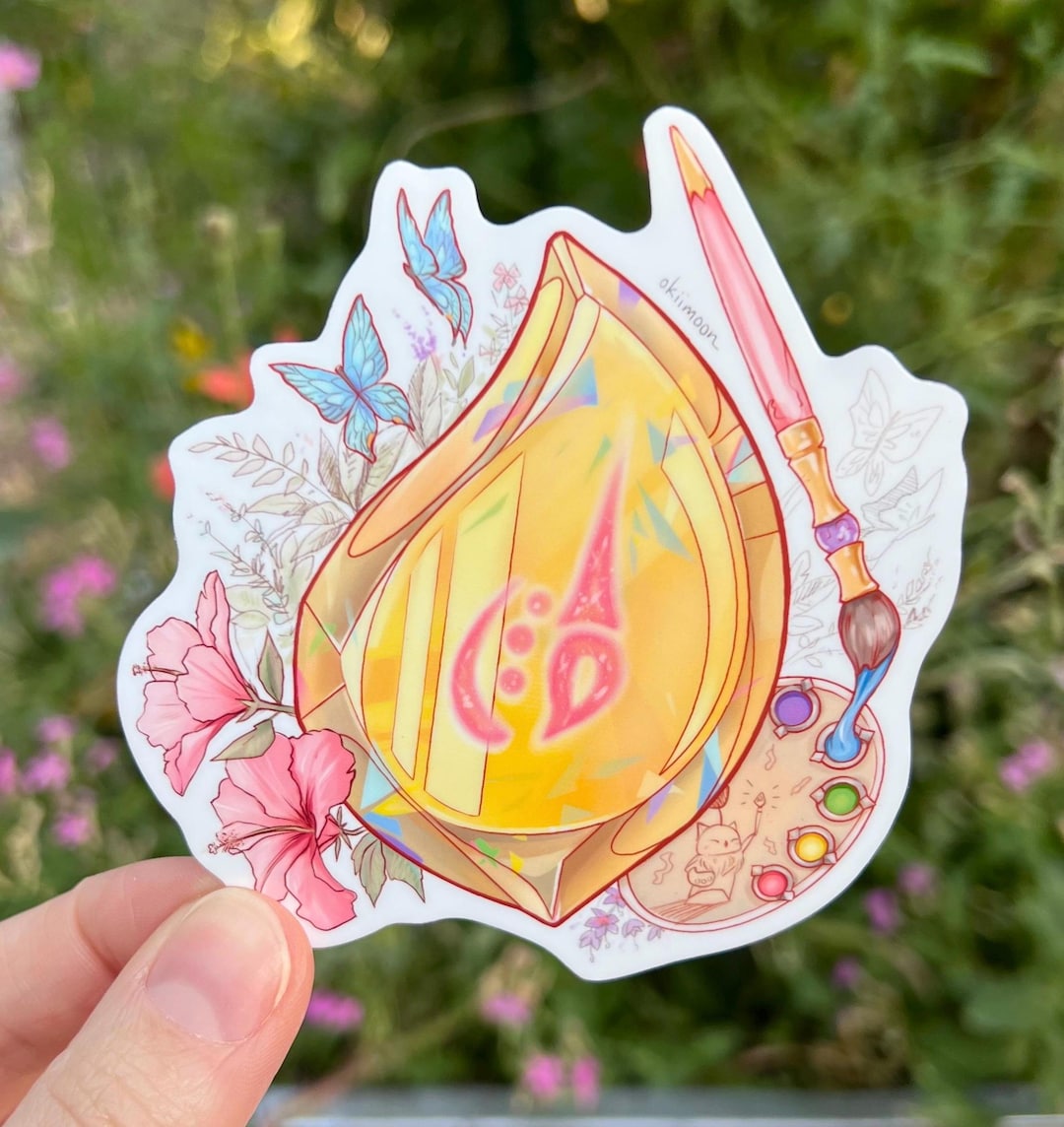 FFXIV Pictomancer Crystal Waterproof Vinyl Sticker | Final Fantasy 14 ...
