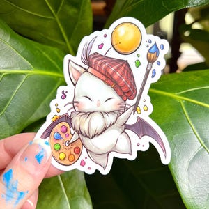 FFXIV Picto-moogle Waterproof Vinyl Sticker | Final Fantasy 14 ...