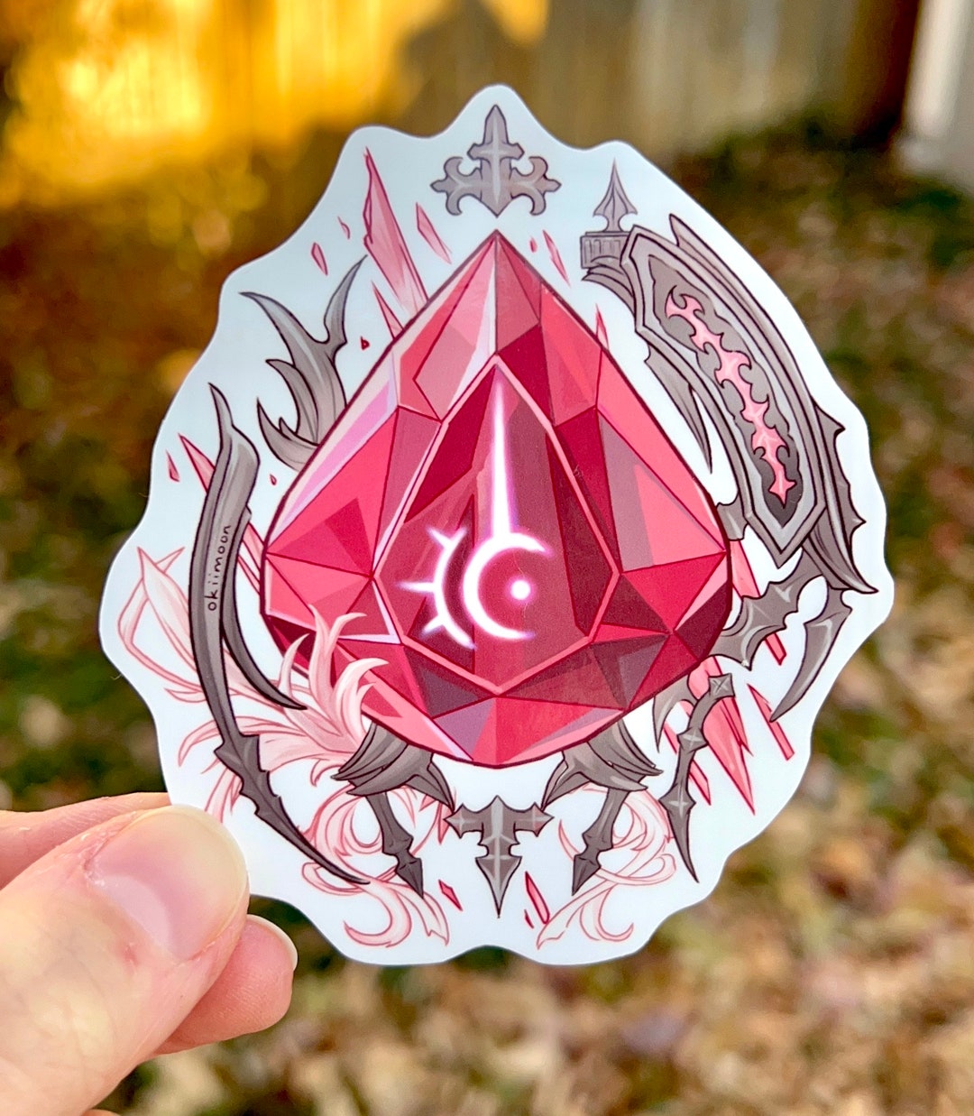 FFXIV Red Mage Waterproof Vinyl Sticker | Final Fantasy 14 RDM Job ...