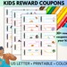 Kids Reward PRINTABLE Coupons Reward Coupon Book Birthday - Etsy