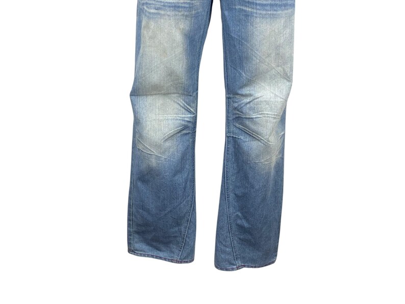 Blue Moon Blue Jeans Size 29 W29xl31 Stripes Hickory Skateboard Pants ...