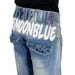 Blue Moon Blue Jeans Size 29 W29xl31 Stripes Hickory Skateboard Pants ...