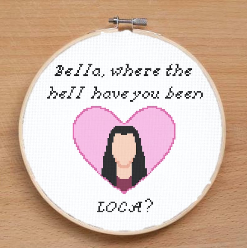 Bella, Where the Hell Have You Been Loca? - Twilight Cross Stitch ...