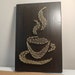 Cup of Coffee String Art Wall Hanging, Handmade Picture, Brown and Gold ...