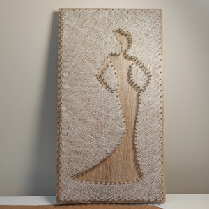 Woman String Art Wall Hanging, Handmade Picture, Woman Art Decor, Woman ...