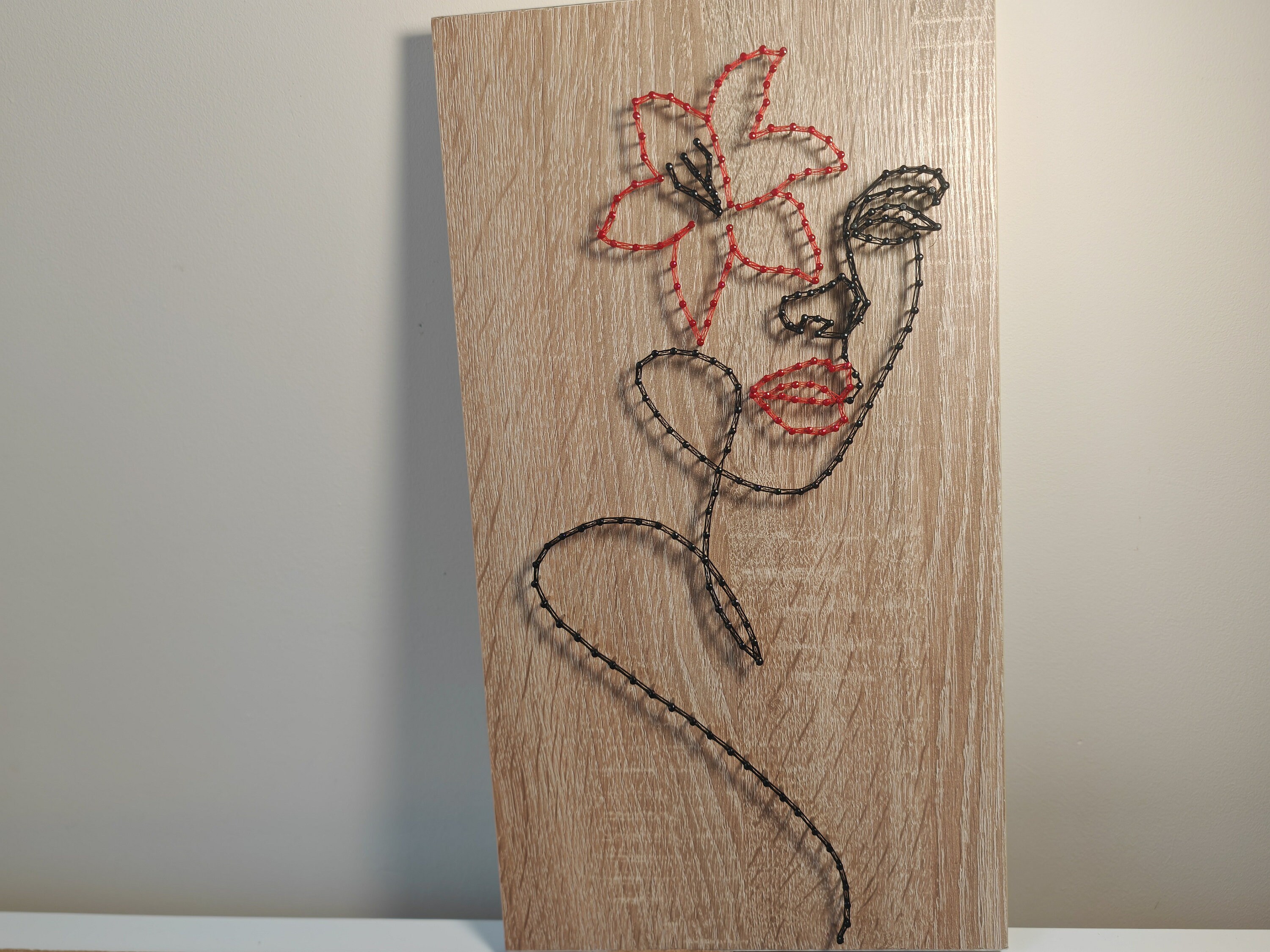 Women Line String Art Wall Hanging, Wall String Art Decor, Handmade ...