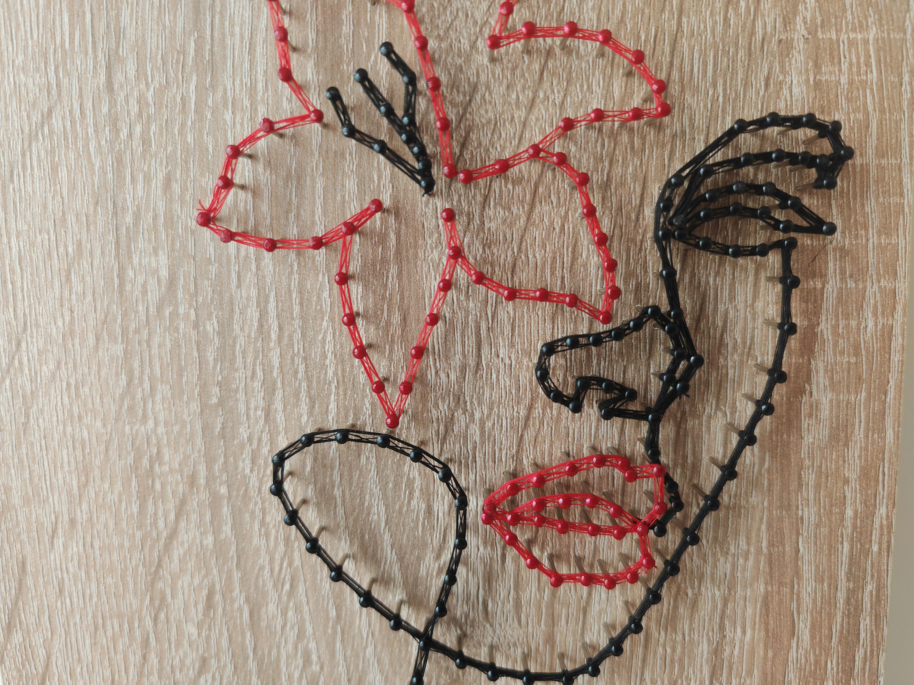 Women Line String Art Wall Hanging, Wall String Art Decor, Handmade ...