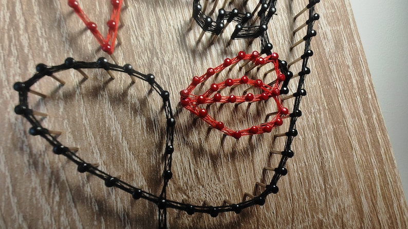 Women Line String Art Wall Hanging, Wall String Art Decor, Handmade ...