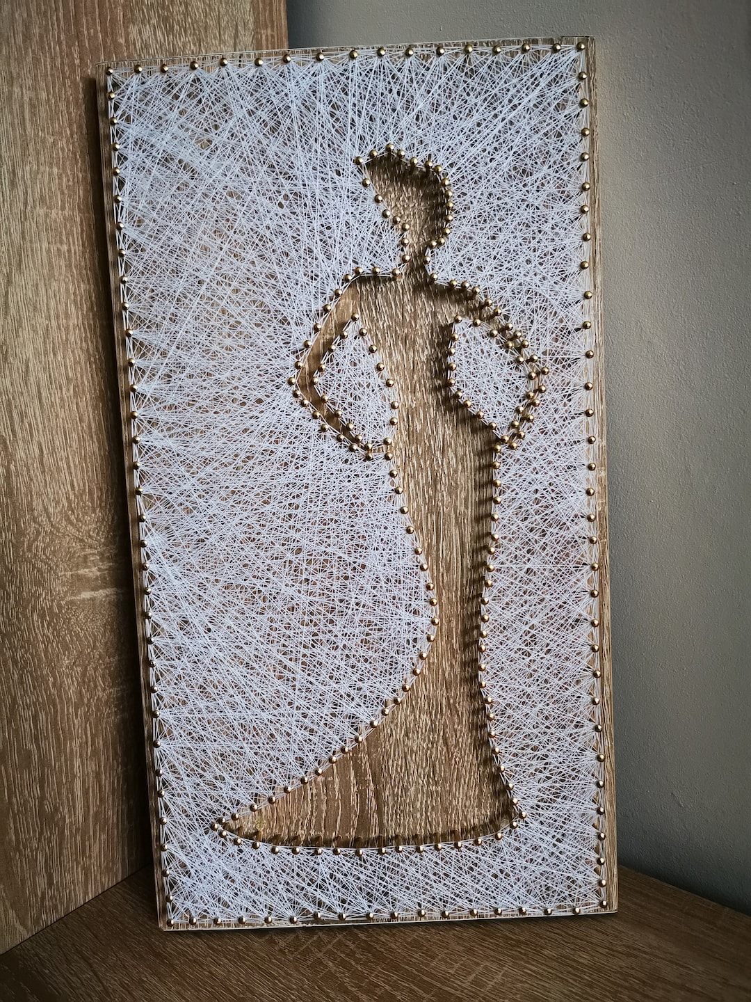 Woman String Art Wall Hanging, Handmade Picture, Woman Art Decor, Woman ...